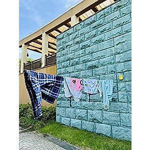 Retractable Clothesline, Clothes Line Retracting Indoor, Laundry Line Retracting Outdoors, Clothes Drying Wall Mount, Lock to Prevent Sagging