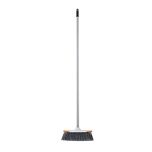 Superio Lightweight Essential Household Broom with Metal Handle (Grey)