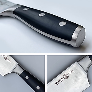 Messermeister Avanta 8” Chef’s Knife - German X50 Stainless Steel - Rust Resistant & Easy to Maintain