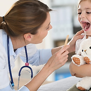 Hicarer 6 Pieces Bling Crystal Stethoscope Charms Nurse Accessories for Work Nurse Vet Crystal Stethoscope Decorations Multiple Colors, Purple, White, Gold, Pink, Black, Yellow