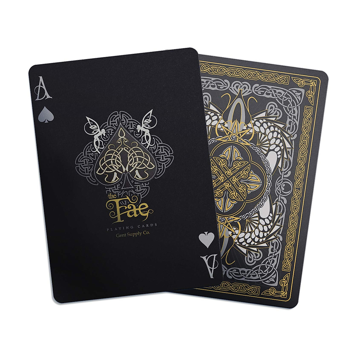 Creatures of The FAE Playing Cards by Gent Supply - Black, Gold & Silver Edition