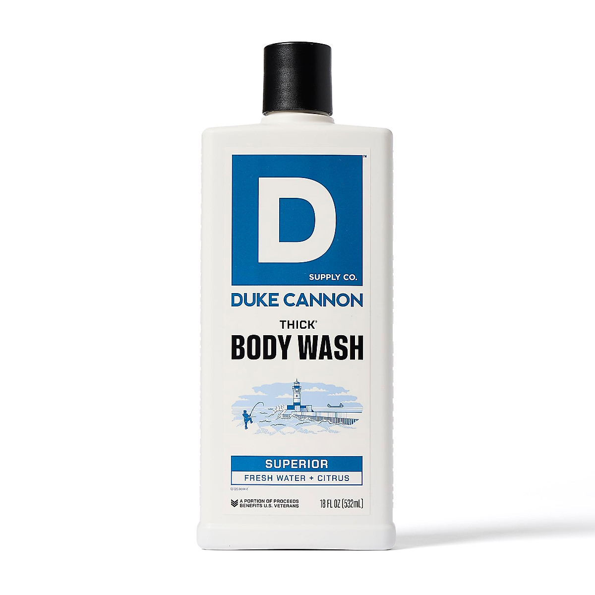 Duke Cannon Supply Co. THICK Body Wash - Accomplishment, Naval Supremacy, Productivity, Old Glory, 17.5 Fl Oz. (Old Variety 4 Pack)