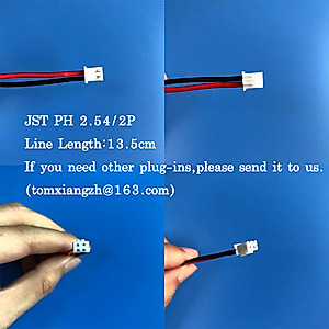 VIDAR Rechargeable Lithium Ion Battery Pack 14.8V 2200mAh High Capacity Li-ion Battery Pack with JST PH2.54/2P Plug-in(Customizable) for Electronics,Lighting,Equipment