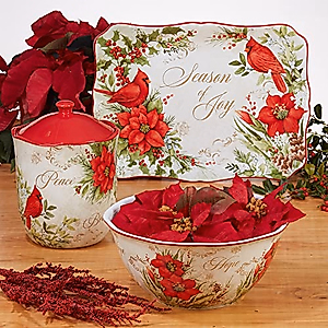 Certified International Winter's Medley Rectangular Platter, 14.25" X 10.25"