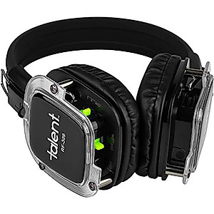 Talent RF-309 Silent Disco 3 Channel Headphones with 3 Color LED (Single Pair)