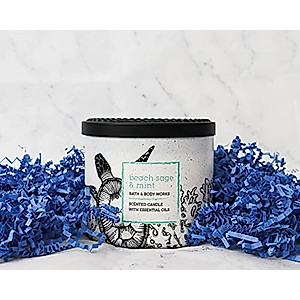 MagicWater Supply Crinkle Cut Paper Shred Filler (1/2 LB) for Gift Wrapping & Basket Filling - Royal Blue