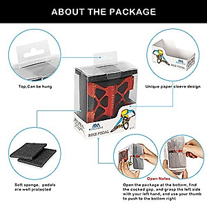 MALLLALA Mountain Bike Pedals,9/16" 3 Sealed Bearing Aluminum Alloy Bicycle Pedals, Bicycle Flat Pedals for BMX Bike,Road Bike, Butterfly Shape Design,16 Hexagonal Non-Slip Studs