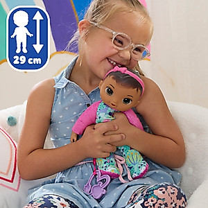 Baby Alive Soft ‘n Cute Doll, Brown Hair, 11-Inch, Washable, 18 Months and Up, Teether Accessory