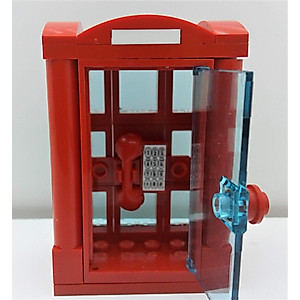 Building Bricks British London Souvenir Red Telephone Booth Toy for Kids Compatible with All Major Brands Best Birthday Gifts Toys Boys Girls Ages 4+