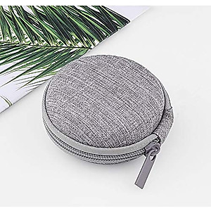 2 Pack Earphone Earbuds Headset Headphone Carrying Case Holder Mini Storage Organizer Box Container Coin Pouch Wallet for MP3,Bluetooth Ear Buds,USB Data Line Cables,Keys,Electronics Protective