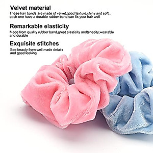 12 Pcs Hair Scrunchies Velvet Elastic Hair Bands Scrunchy Hair Ties Ropes Scrunchie for Women or Girls Hair Accessories