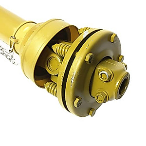 POWER PRODUCTS 3-Point Tiller Slip Clutch PTO Shaft for Rural King Country Way Sigma Rotary Tiller for ASC Rotary Tiller 77709 77710 77711 1-3/8×6 QR 1-3/8 RND 6 Spline Both Ends 32″-40″ Inch Long