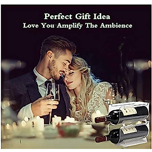 Modular Plastic Free-Standing Water Bottle and Wine Rack Storage Organizer for Kitchen Countertops, Pantry, Refrigerator ,Ideal Storage for Wine, Soda, Pop and Beer - Stackable, 2 Pack - Clear