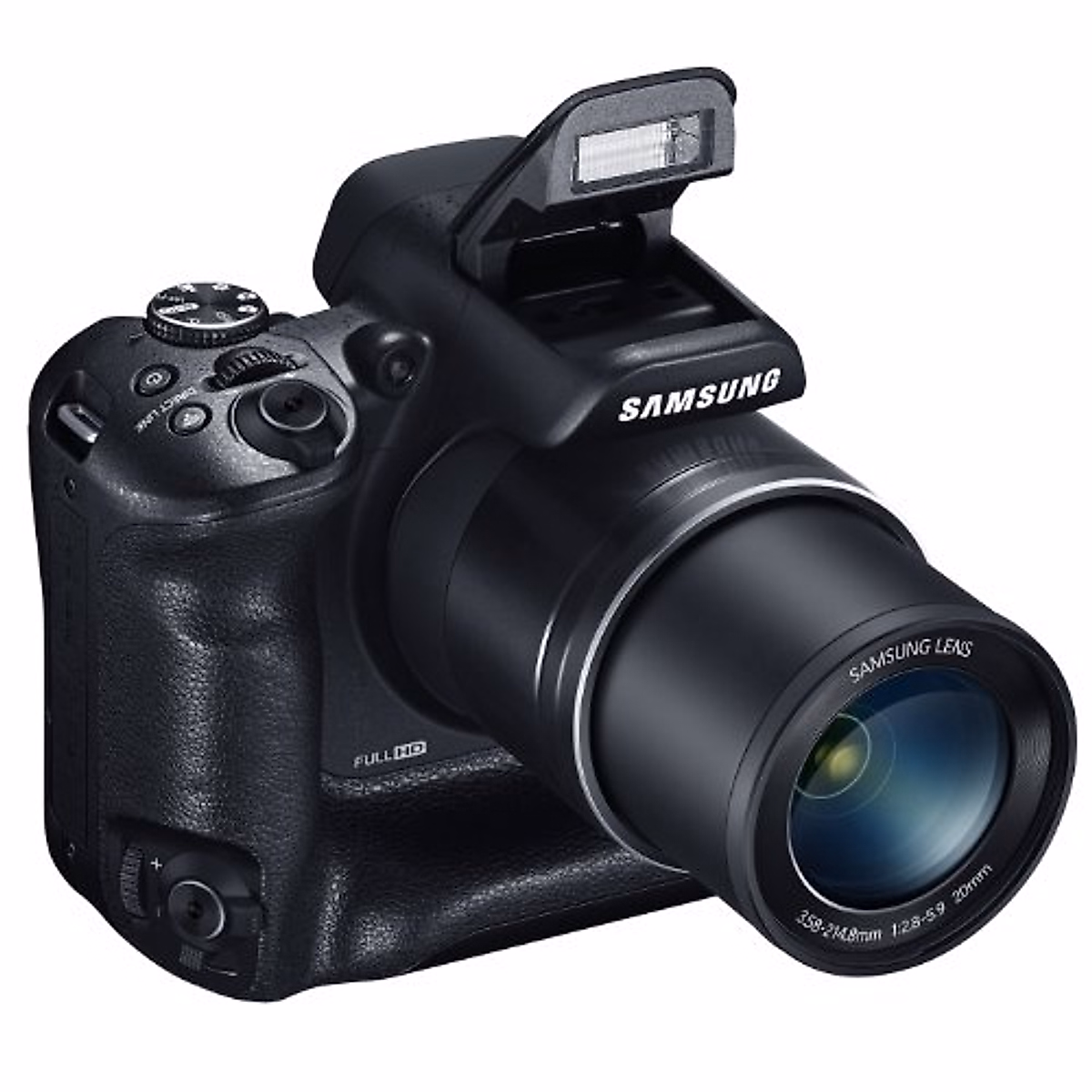Samsung WB2200F 16.3MP CMOS Smart WiFi & NFC Digital Camera with 60x Optical Zoom, 3.0" LCD and 1080p HD Video (Black)