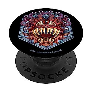 Dungeons & Dragons Eye Of The Beholder Stained Glass PopSockets PopGrip: Swappable Grip for Phones & Tablets