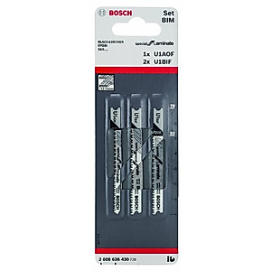 Bosch 2608636430 Jigsaw Blade-Set U 1 Bif/Aof 3 Pcs