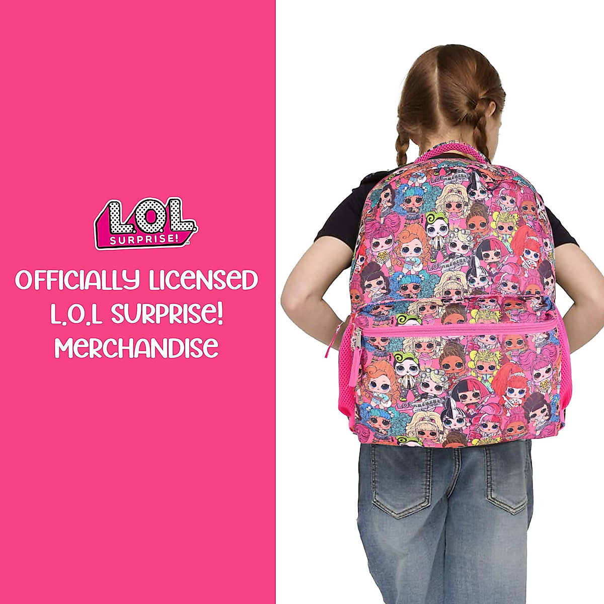 LOL Surprise Dolls Backpack Bookbag | Officially Licensed lol Doll Backpacks For Girls