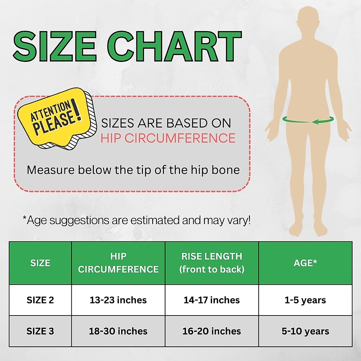 Hybrid Cloth Diaper - Reusable Training Pants, Swim Diaper, Special Needs Briefs, Fits from Baby up to 10 Years (Size 3, Marble)