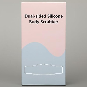 FREATECH Silicone Body Scrubber - Dual-sided Bath Shower Loofah Body Cleansing Brush for Gentle Exfoliation and Massage, Hygienic and Easy to Clean, for Men, Women and Kids, All Skin Types, Green