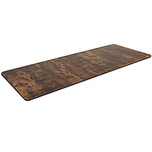 VIVO Universal 71 x 30 inch Table Top for Standard and Sit to Stand Height Adjustable Home and Office Desk Frames, 3 Section Desktop, Vintage Brown, DESK-TOP72-30N
