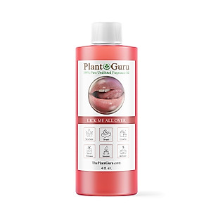 Lick Me All Over Fragrance Oil 4 fl. oz. Scented Oil for DIY Soap Making, Candles, Bath Bombs, Body Butters. Used in Aromatherapy Diffusers, Burners and Warmers. Great Addition to Lotions and Creams.