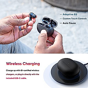 WYZE Earbuds Pro, 40 dB Active Noise Cancelling Wireless Earbuds, 6 Voice-Isolating Mics ANC Bluetooth Headphones, Bluetooth 5.0 Wireless Charging Alexa Built-in True Wireless Earbuds