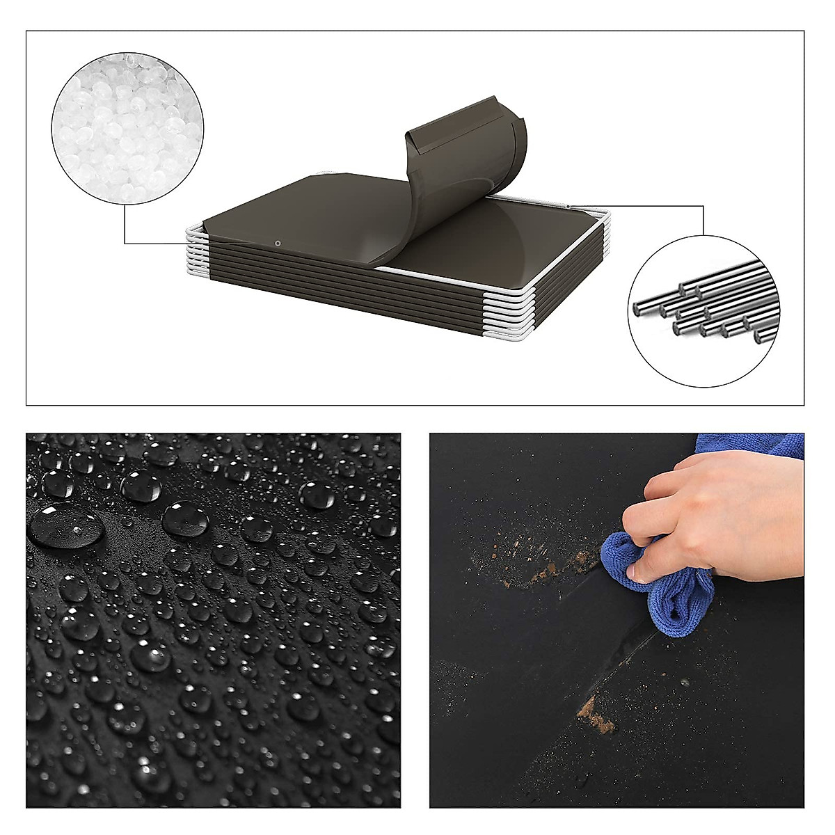 Aeitc Cube Storage Closet Organizer Cube Organizers Storage Shelves for Bedroom, Living Room, Office, Brown+white