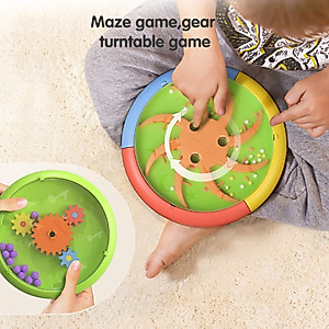 TUMAMA Baby Drum 3 in1, Baby Light Up Toys with Sounds, Musical Toys for Toddlers 1-3, Baby Musical Toys for Girls Boys, Green Toddler Drum