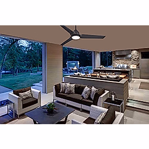 MINKA-AIRE F753L-CL Java 54 Inch Outdoor Ceiling Fan with Integrated LED Light in Coal Finish