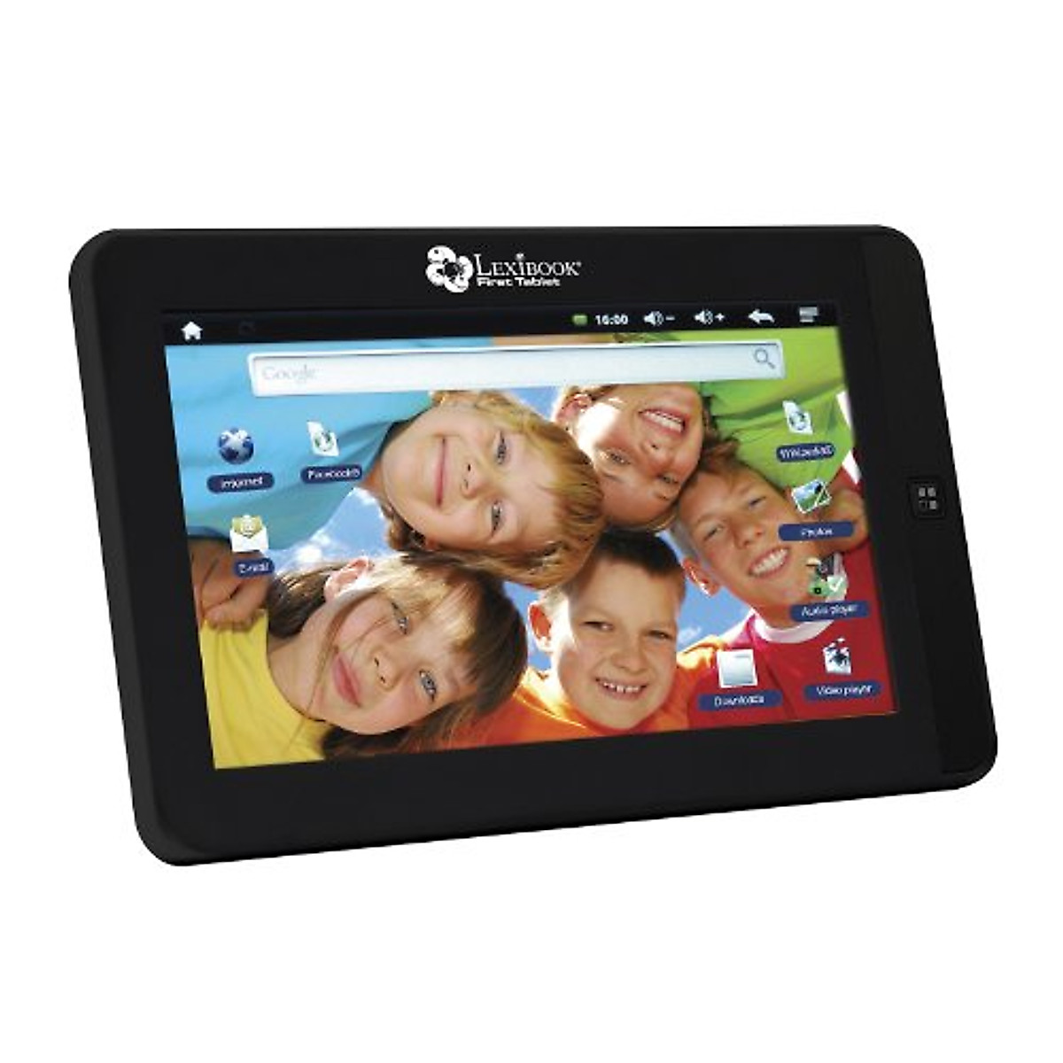 Lexibook First Android Child Educational Tablet, General Knowledge Games, Included Library, USB, TF Card & Aux-In Connection - MFC150GB, Black