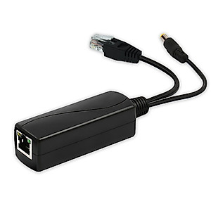 ANVISION Active 48V to 12V PoE Splitter Adapter, IEEE 802.3af Compliant 10/100Mbps, DC 12V Output