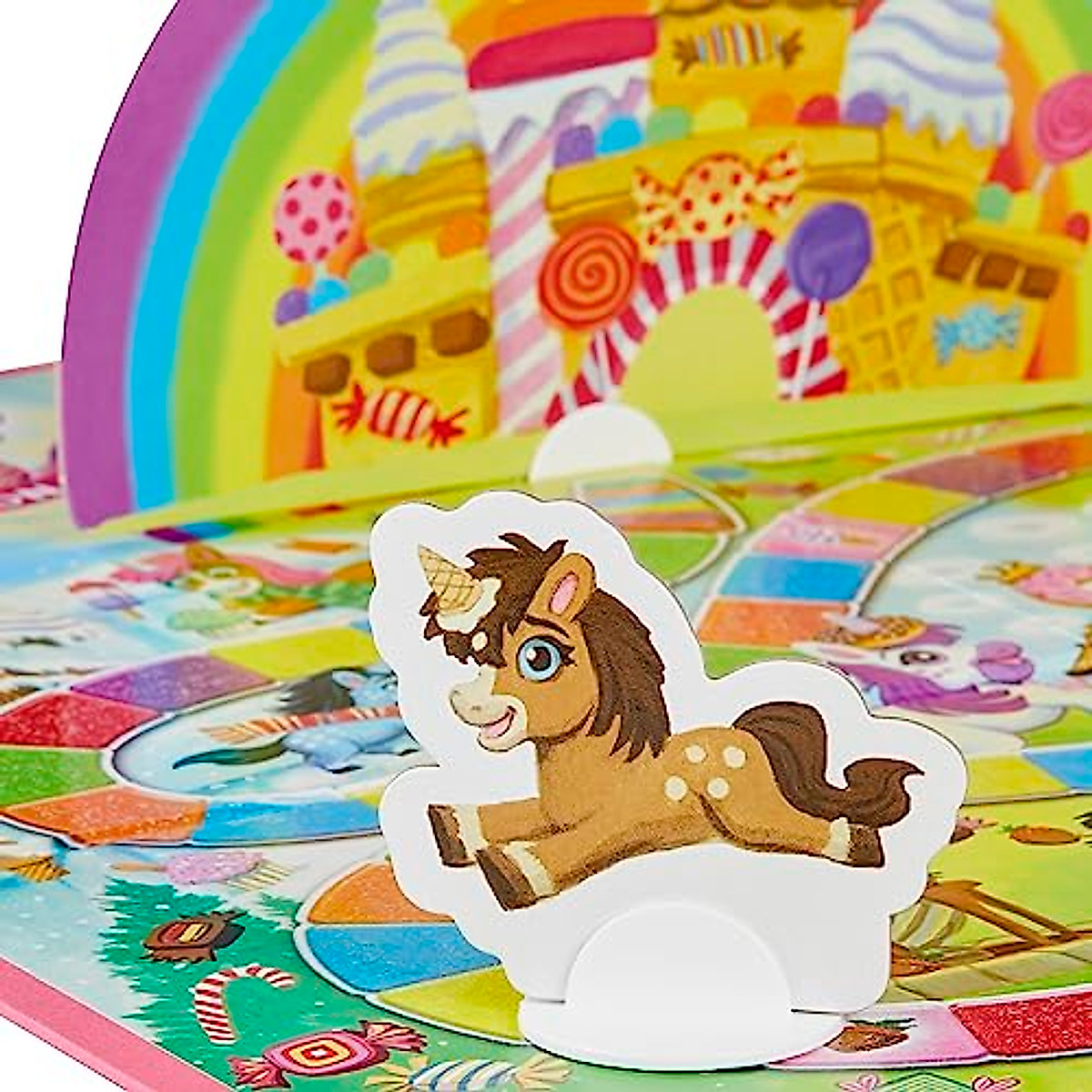 Hasbro Gaming Candy Land Unicorn Edition Preschool Board Game | Unicorn Games for Girls & Boys | 2-4 Players | Ages 3+ (Amazon Exclusive)