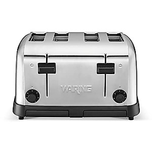 Waring (WCT708) Four-Compartment Pop-Up Toaster, Silver
