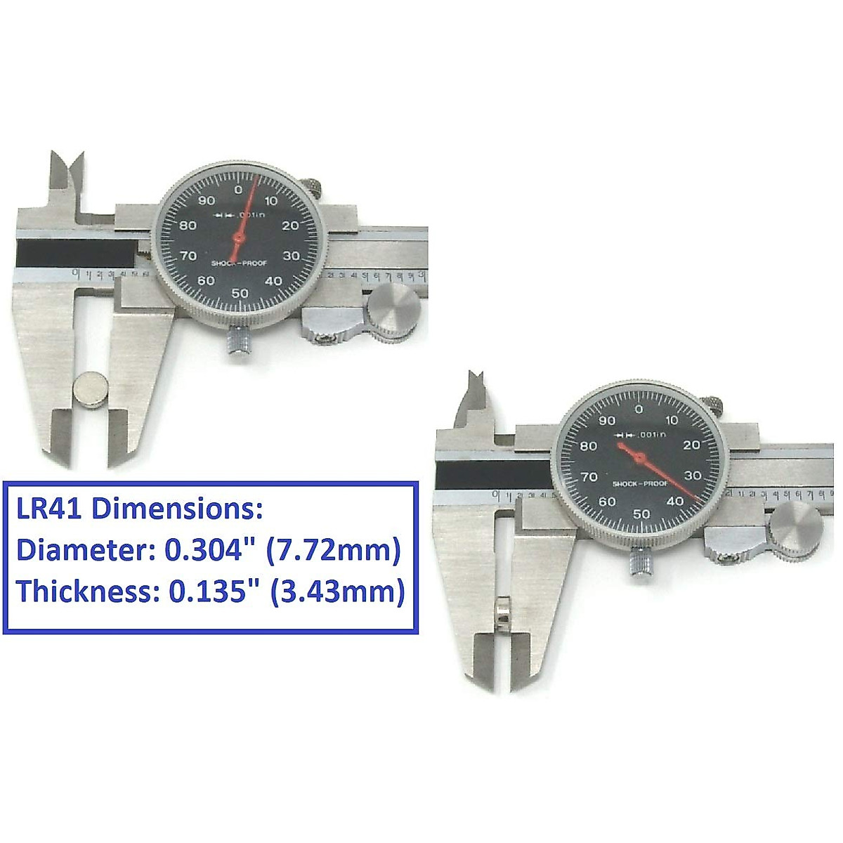 Rayverstar LR41 AG3 1.5 Volt Alkaline (20-Batteries) Fits: 392, 192, SR41, 384, 736, L736F (Full List Below)