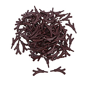 Artibetter 100PCS Christmas Plastic Antlers Branch Snowman Hand Craft Xmas Reindeer Horn Decoration