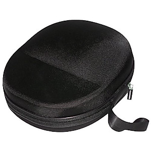 XXL CASEBUDi Hard Headphone Case Compatible with The Largest Audio and Aviation Headsets - Black Ballistic Nylon