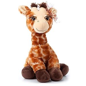 The Petting Zoo, Lash'z Giraffe Stuffed Animal, Gifts for Girls, Plush Toy 12 inches