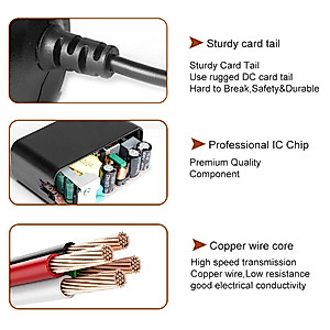 TAIFU AC Adapter for Elmo TT-12 TT-12ID TT12 TT12ID TT-02 9419 TT-02s Projector Interactive Document Camera #1331 P/N : Elmo 5ZA0000104C 12 Volts Power Supply Cord Cable PS Wall Home Battery Charger