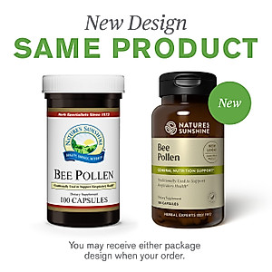Nature's Sunshine Bee Pollen, 100 Capsules | Has a Strong Nutritional Profile that Offers a Natural Energy Boost