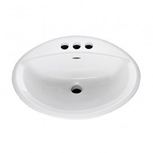 American Standard 0476028.020 Aqualyn Countertop Sink, White