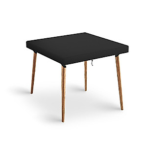 Delixike Outdoor Square Table Cover, Waterproof Patio Table Top Cover, Anti-uv Garden Furniture Covers,Fit for 27Inches Square Patio Furniture Outdoor/Indoor Use, Diameter 27.5inch