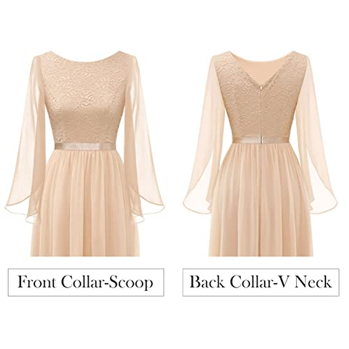 Women Formal Dress, 2023 Wedding Guest Homecoming Prom Long Dress, Fall Black Tie Dress, Maxi Evening Gown for Party Champagne M