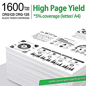 greencycle 10 Pack Compatible for Canon 125 3484B001AA Cartridge 125 CRG 125 C125 Black Toner Cartridge for ImageClass LBP6000 LBP6030w MF3010 Laser Printer