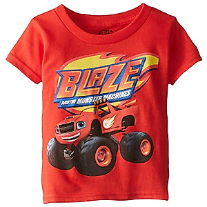 Nickelodeon boys Blaze and the Monster Machines Short Sleeve Tee fashion t shirts, Red, 3T US