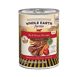 Whole Earth Farms Grain Free and Healthy Grains All Breed Canned Wet Dog and Puppy Food (Case of 12)