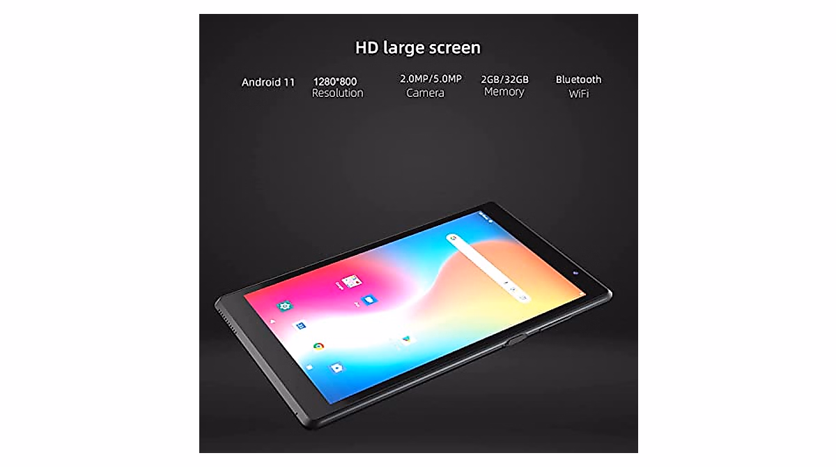 8-Inch Android Tablet with 32GB Storage & 512GB Expansion