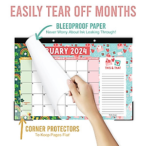 Doodle Teacher Desk Calendar 2023-2024 - Academic 2023-2024, 2023 Large School Year Calender July Desktop