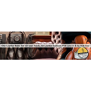 Teliaoils Leather Conditioner - Natural Clear Leather Repair Care Balm for Any Kind- Waterproofing Leather Salve Restorer, Softener & Protector - for Upholstery, Furniture, Shoes, Sofa & More