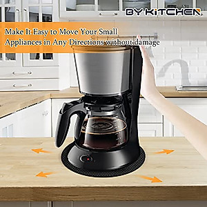 BYKITCHEN Heat Resistant Mat for Air Fryer, 4 Different Size, Appliance Sliders for Kitchen Appliances, Sliding Mat for Coffee Maker, Air Fryer, Instant Pot, Stand Mixer, Air Fryer Accessories