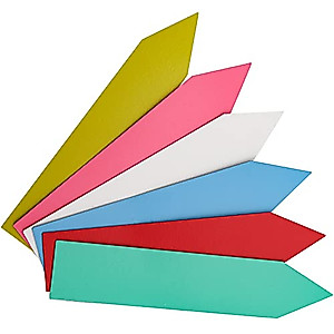 Foraineam 600 Pcs 4 Inches Plant Labels 6 Colors Plastic Waterproof Plant Tags Nursery Garden Labels Pot Marker Garden Stake Tags
